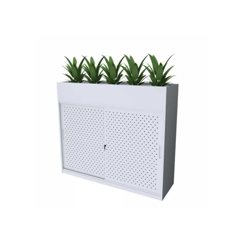 Sliding Storage Unit With Planter — Maxton Fox