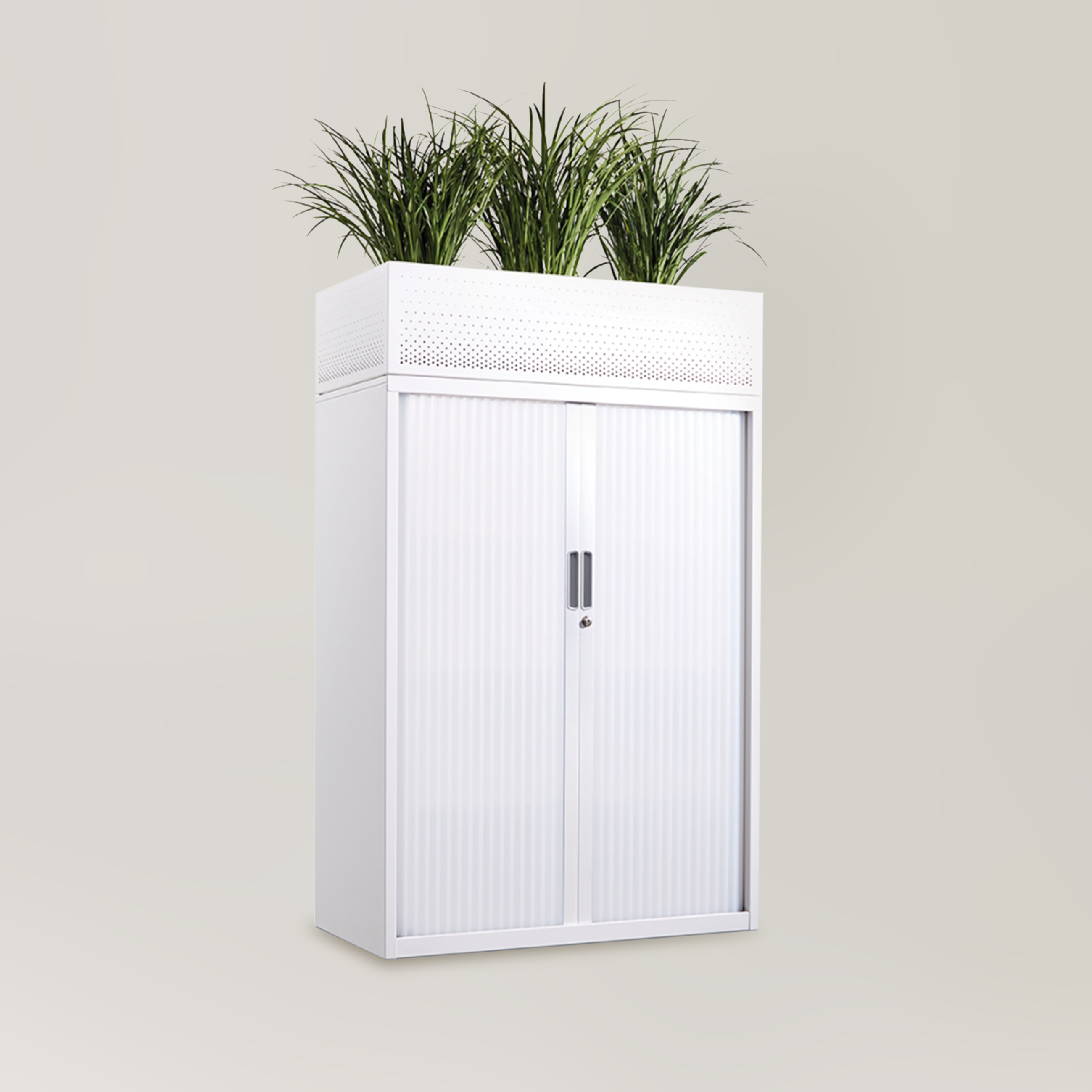 Strata 2 Tambour Door Planter Top Cabinet - Maxton Fox