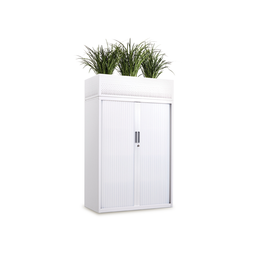 Strata 2 Tambour Door Planter Top Cabinet - Maxton Fox