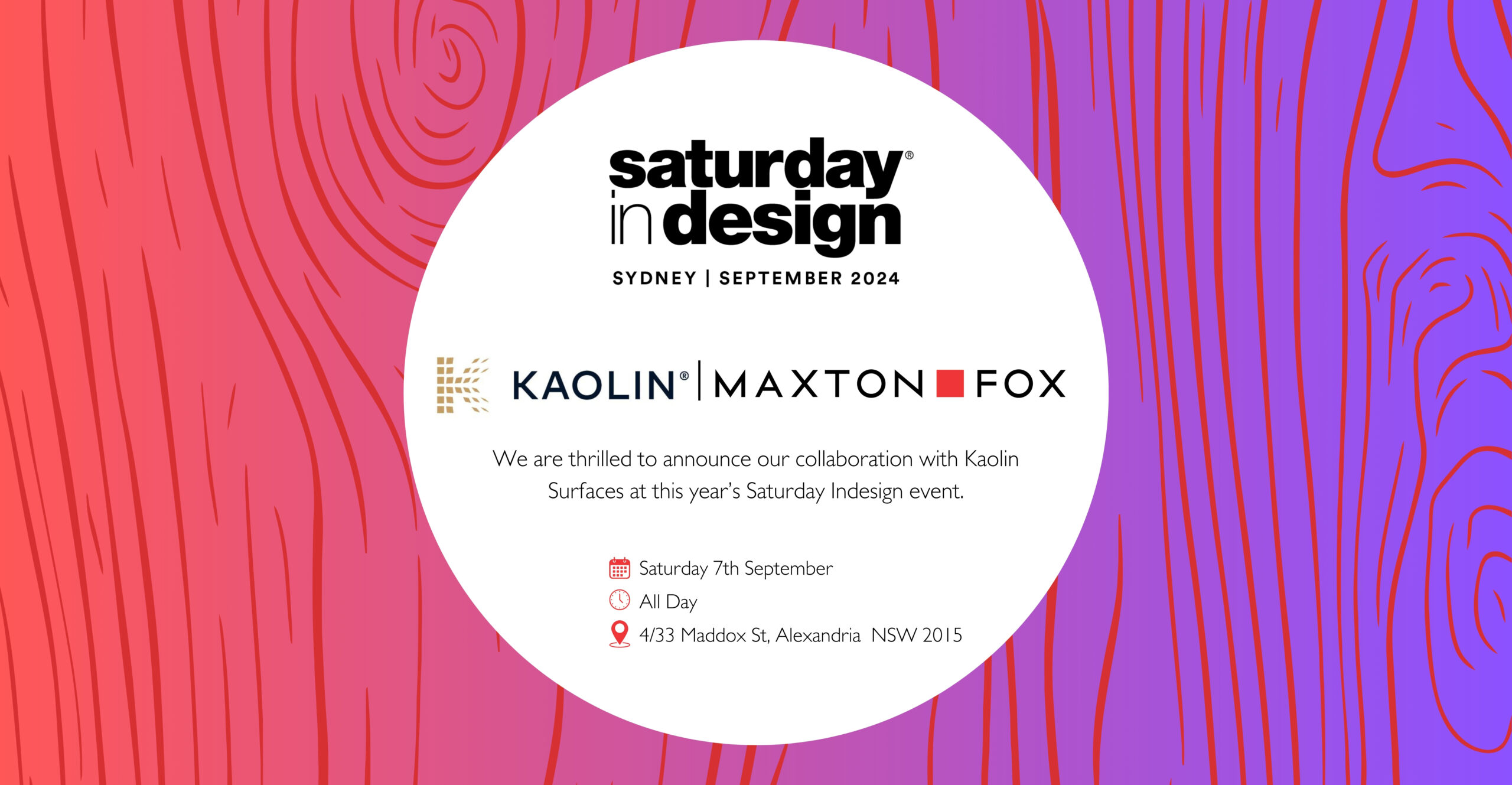 Maxton Fox at Saturday Indesign - Maxton Fox Furniture