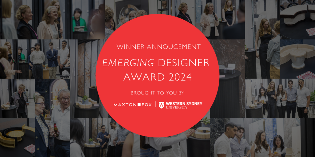 2024 Emerging Designer Award Winner - Maxton Fox Furniture